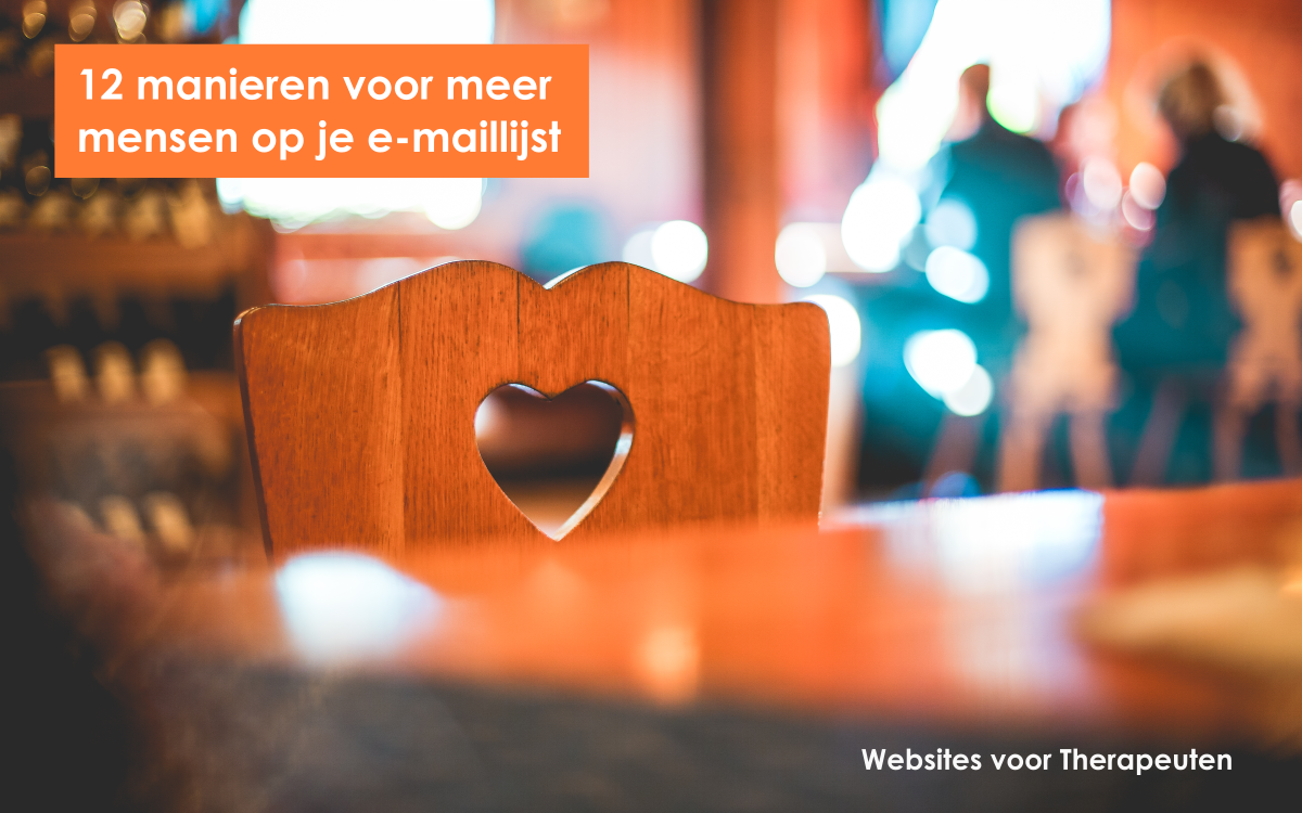 12 manieren voor meer mensen op je e-maillijst